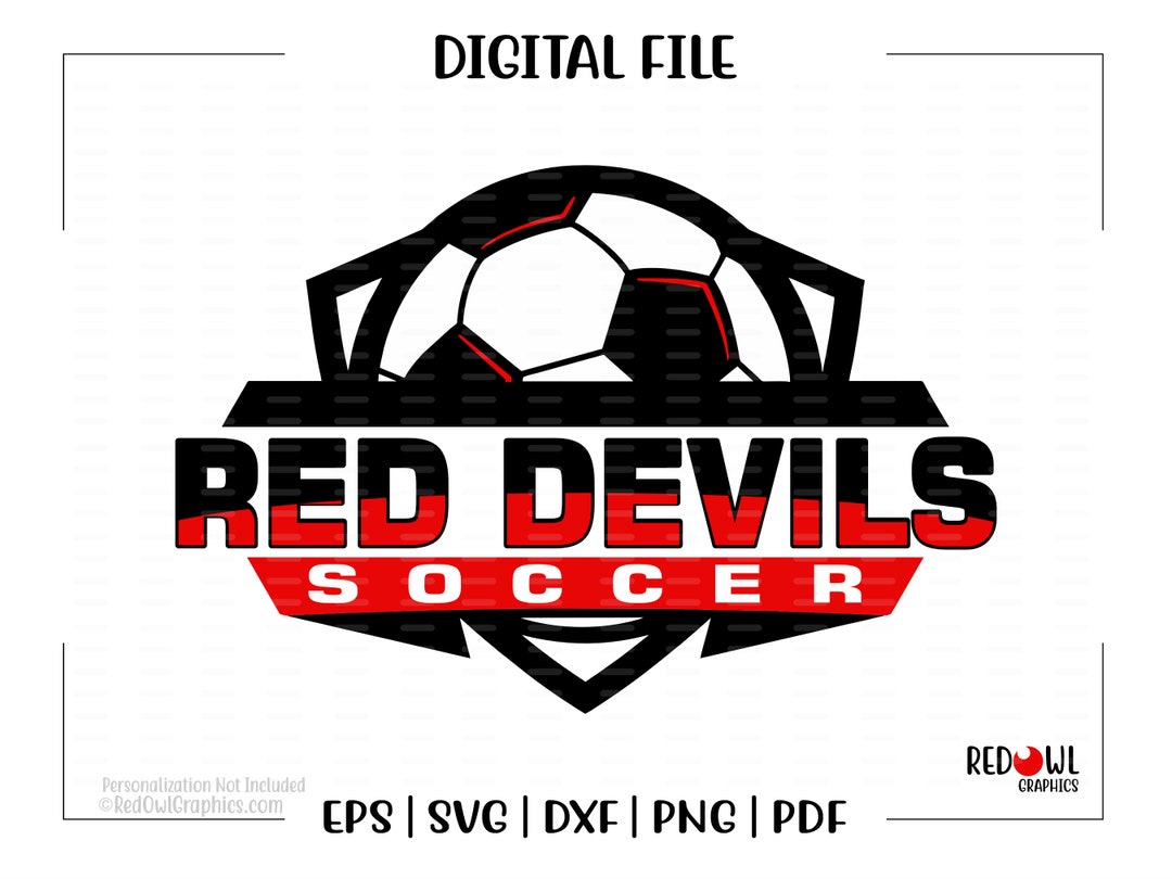 Soccer Svg, Red Devil Soccer Svg,red, Devil, Devils, Soccer, Svg, Dxf ...