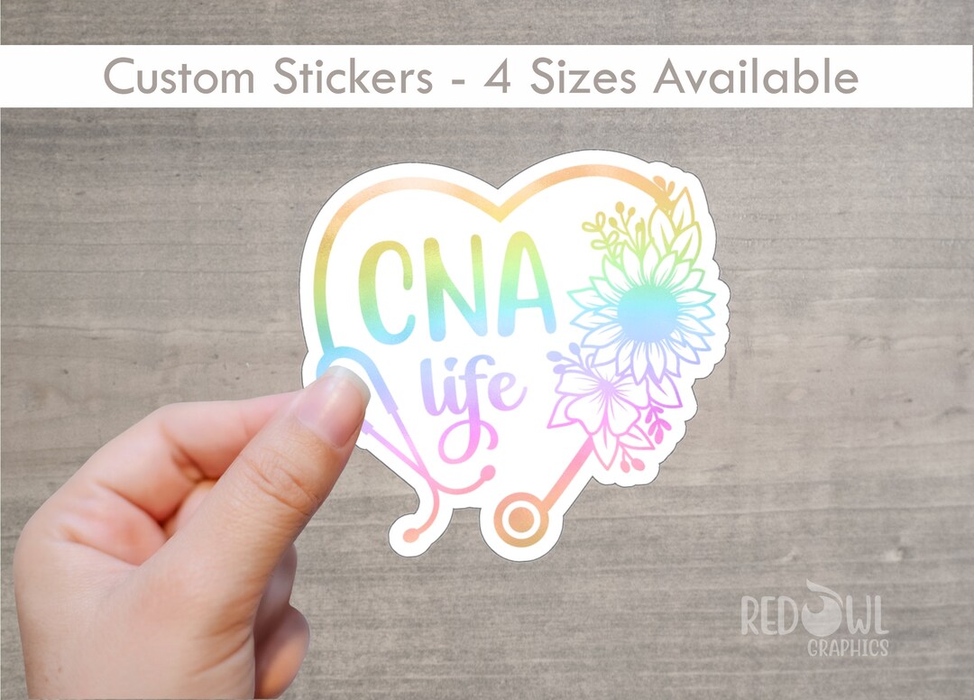 CNA Sticker, Nurse Assistant Sticker, Outdoor, CNA, Gift for Cna, Cna ...