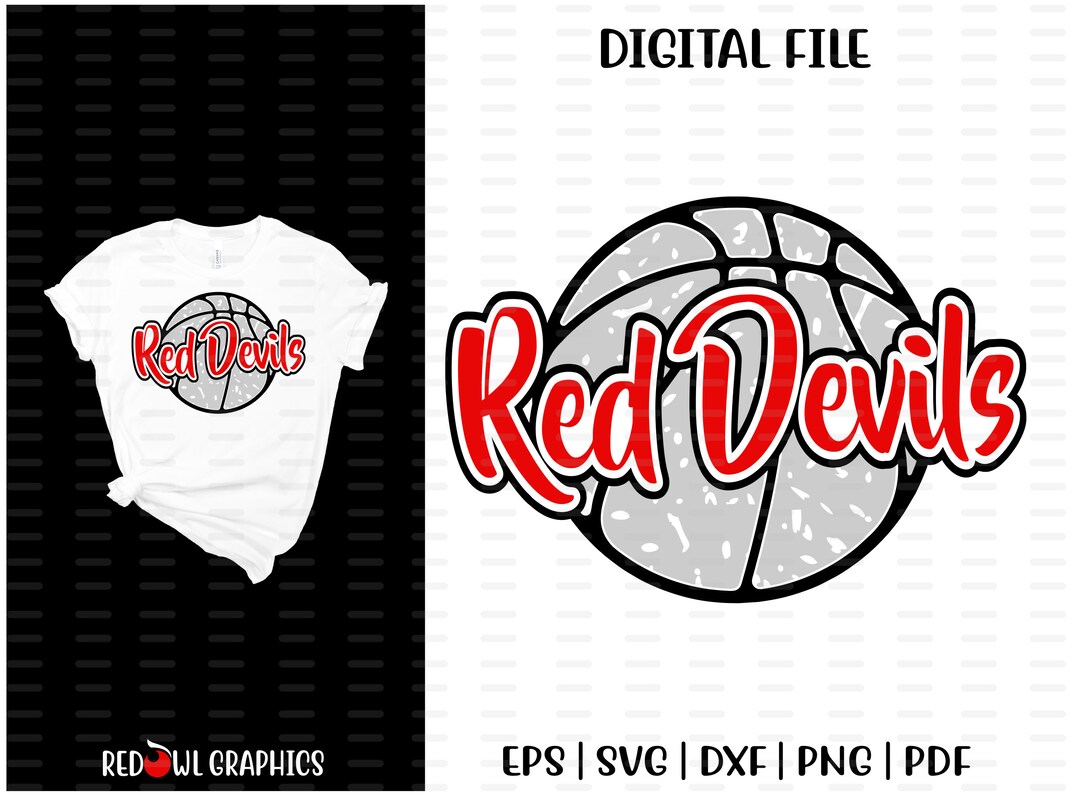 Basketball Svg, Red Devil Basketball, Red Devil, Devil, Basketball, Svg ...