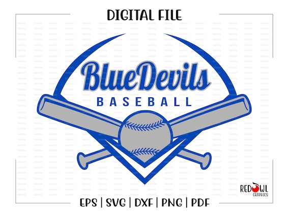 Baseball Svg Blue Devil Baseball Svg Blue Devil Baseball - Etsy
