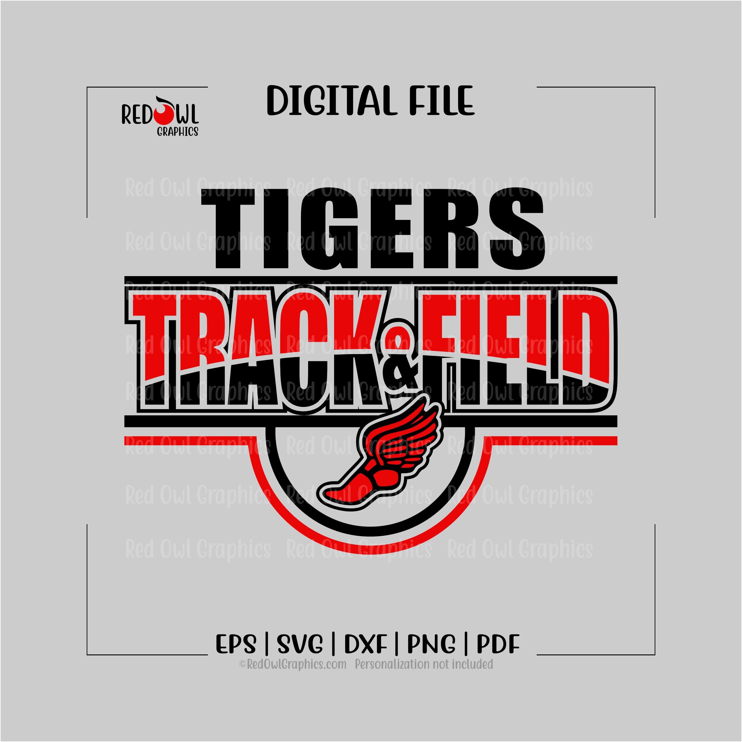 Track Svg, Tigers Track Svg, Tiger, Tigers Svg, Track, Field, Tigers ...