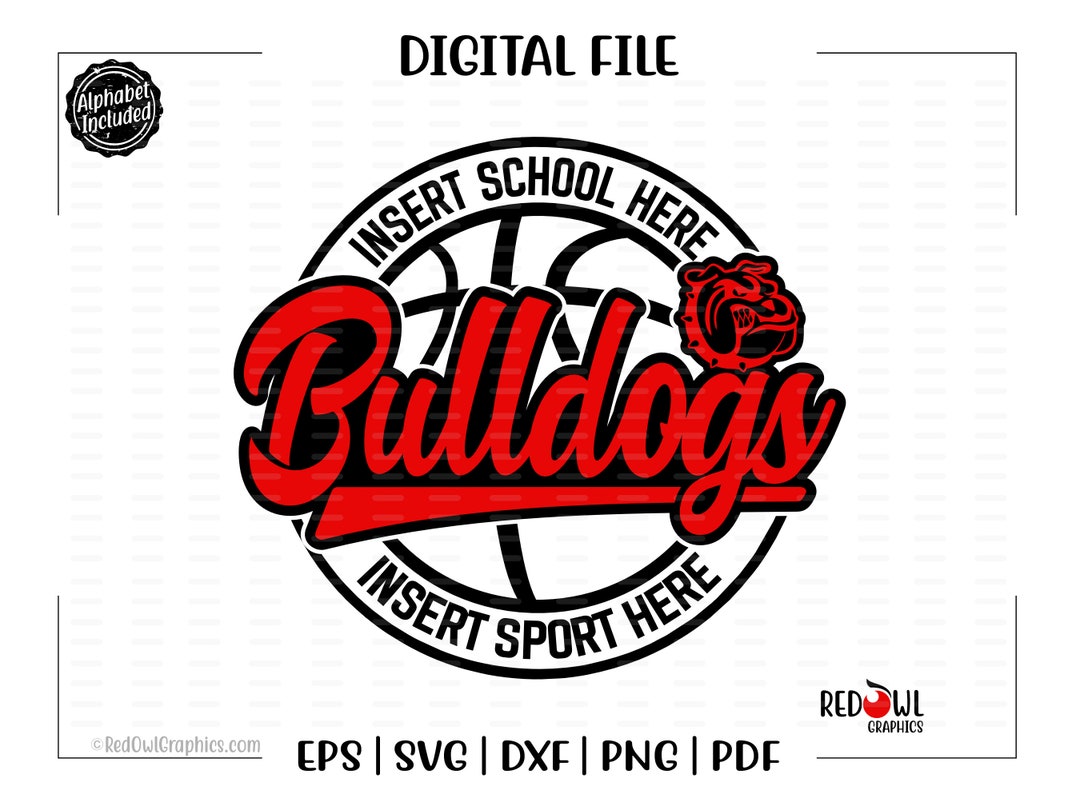Basketball Svg, Bulldog Svg, Bulldog, Bulldogs, Basketball, Svg, Dxf ...