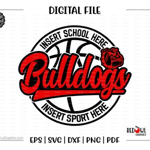 Basketball Svg, Bulldog Svg, Bulldog, Bulldogs, Basketball, Svg, Dxf ...