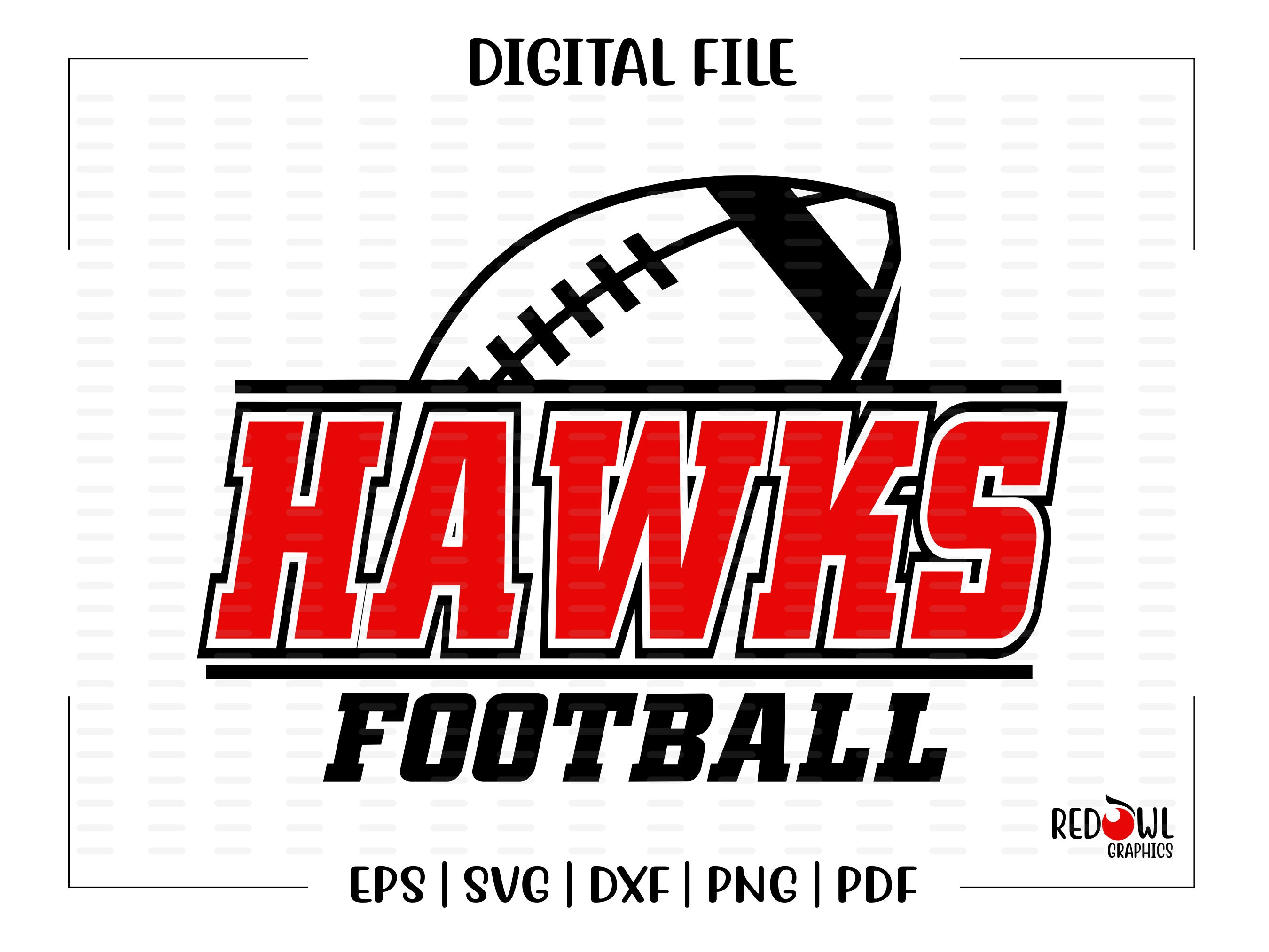 Football Svg Hawk Football Hawk Hawks Football Svg Dxf | Etsy