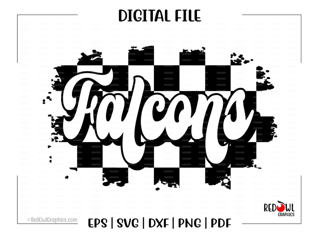 Falcons Svg, Falcon Svg, Falcon, Falcons, Retro, Checker, Board,svg ...