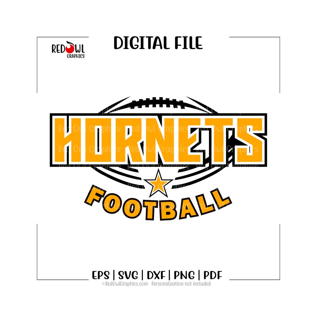 Hornets Football Svg, Hornet, Team Mascot, Coach, Mom, Dad, Svg, Dxf ...