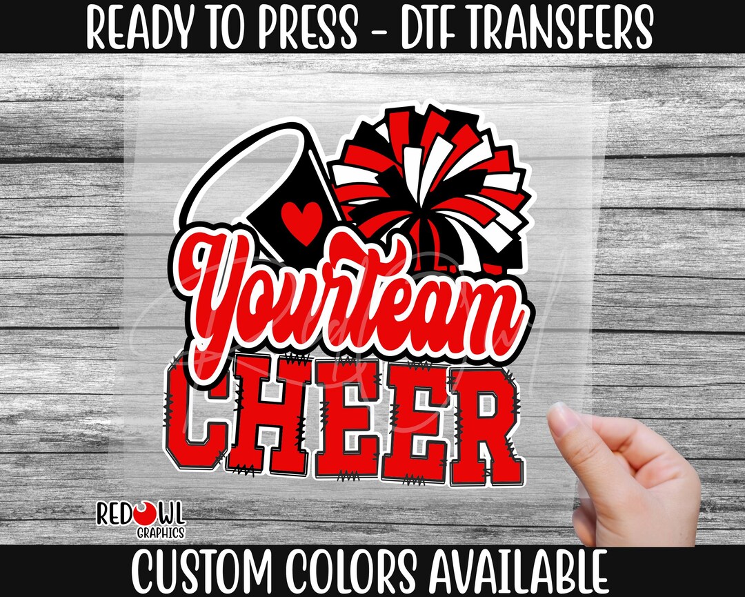 Ready to Press, Cheer DTF, Cheer Transfer, Cheerleader, Cheerleading ...