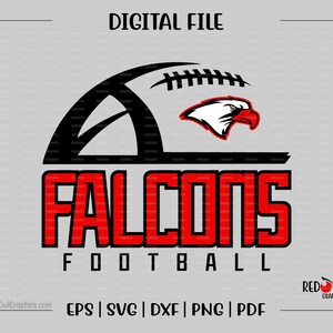 Football Svg, Falcon Football Svg, Falcon, Falcons, Football, Svg, Dxf ...