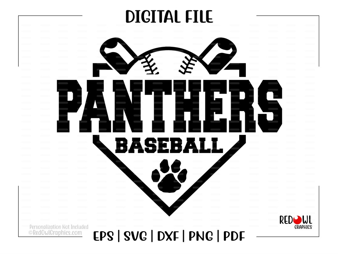 Baseball Svg, Panther Baseball Svg, Panther, Baseball, Svg, Dxf, Eps ...