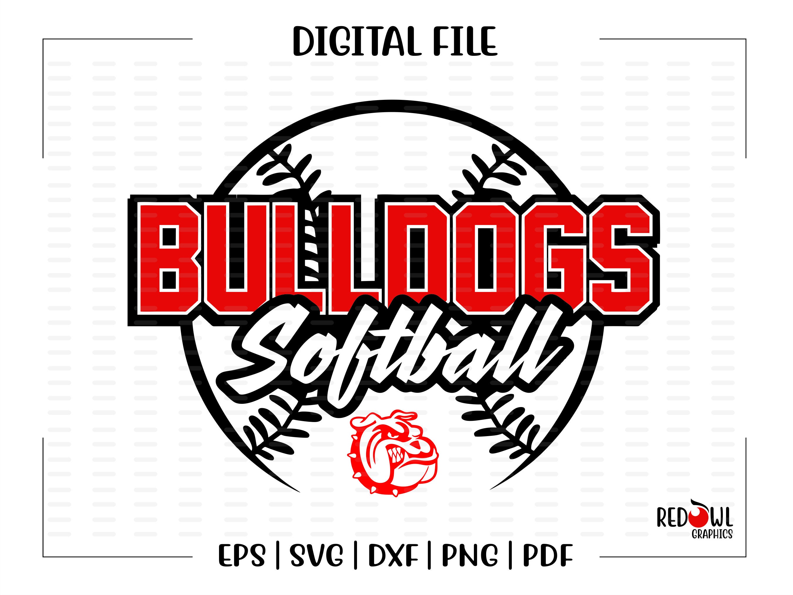 Bulldog Softball Logo Magnolia Studio | Portfolio