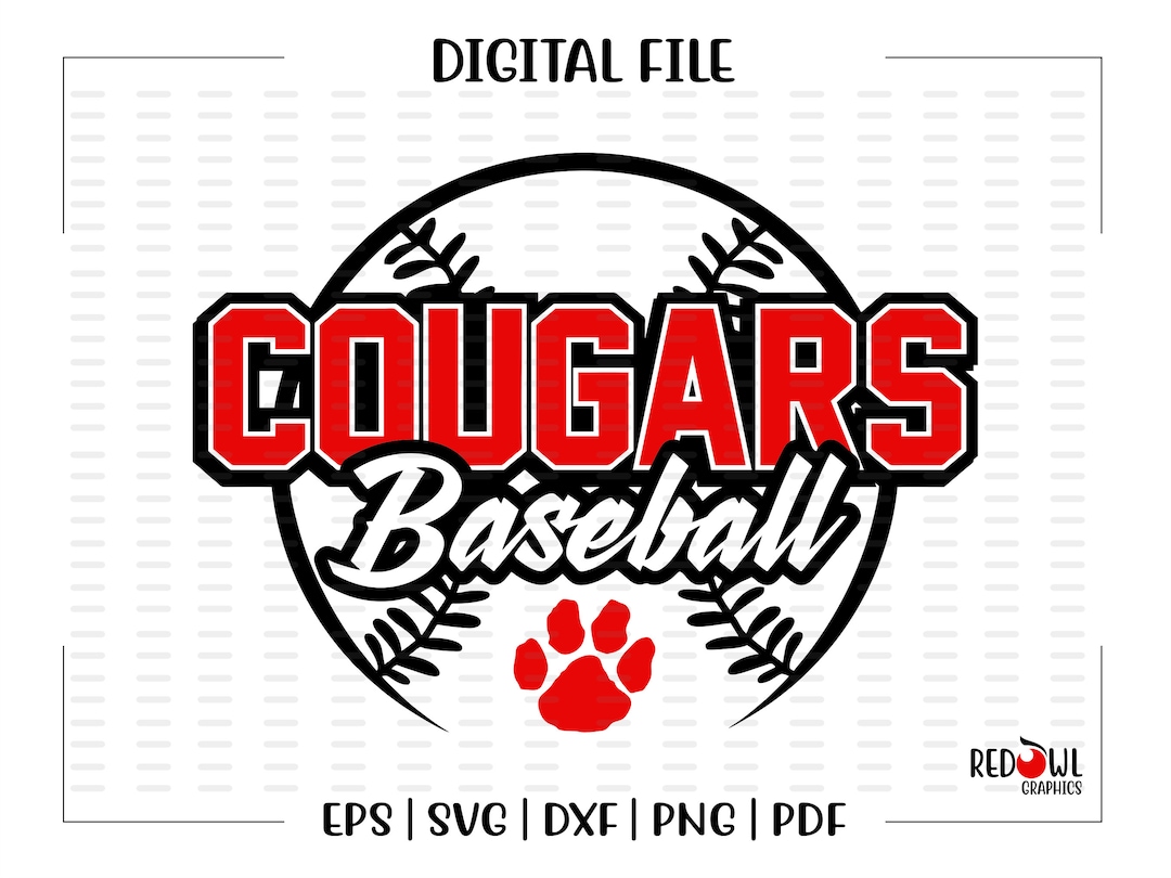 Béisbol svg, Cougar Baseball svg, Cougar, Cougars, Béisbol, svg, dxf, eps, png, pdf, sublimación ...