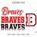 Braves Svg, Brave Svg, Braves, Brave, Script, Text, Clipart, Svg, Dxf ...