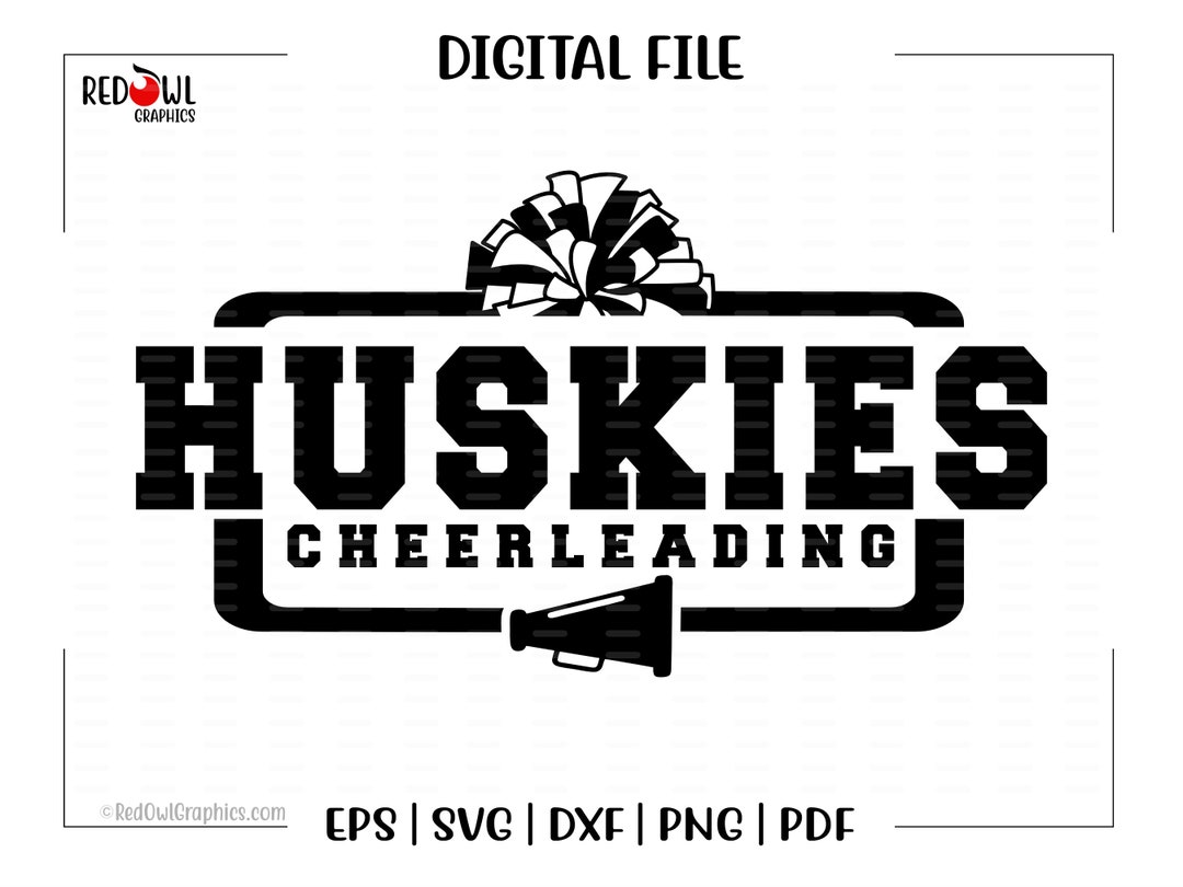 Cheer Svg, Huskie Cheer Svg, Cheerleading, Huskie, Huskies ...