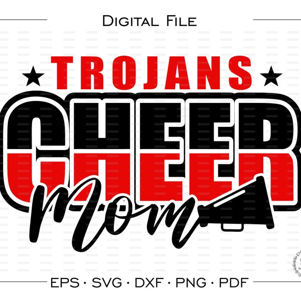 Trojan Cheer Mom Svg - Etsy