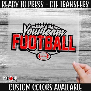 Ready to Press, Football Transfer, Custom DTF Transfer, Heat Transfer ...