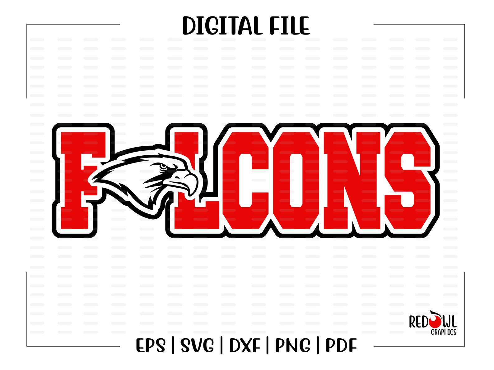Falcon Svg Falcons Svg Falcon Falcons F Mascot Chevron - Etsy