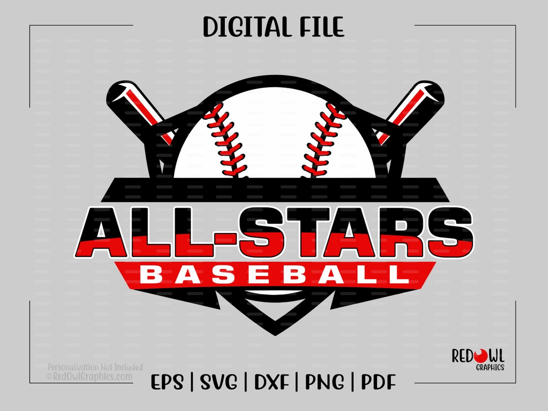 All Star Svg, All-star Svg, Allstar, Baseball Svg, Baseball, All Stars ...