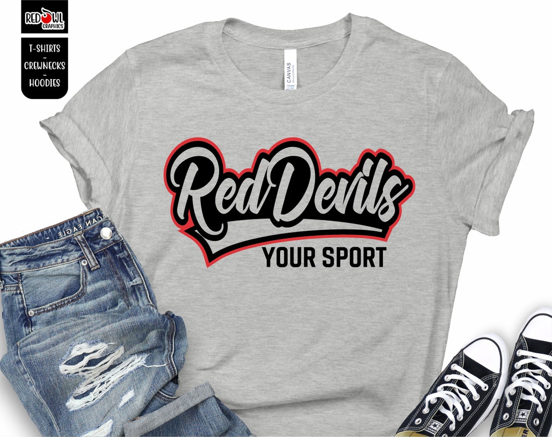 Red Devils Shirt Red Devil T-shirt Devil T-shirt - Etsy