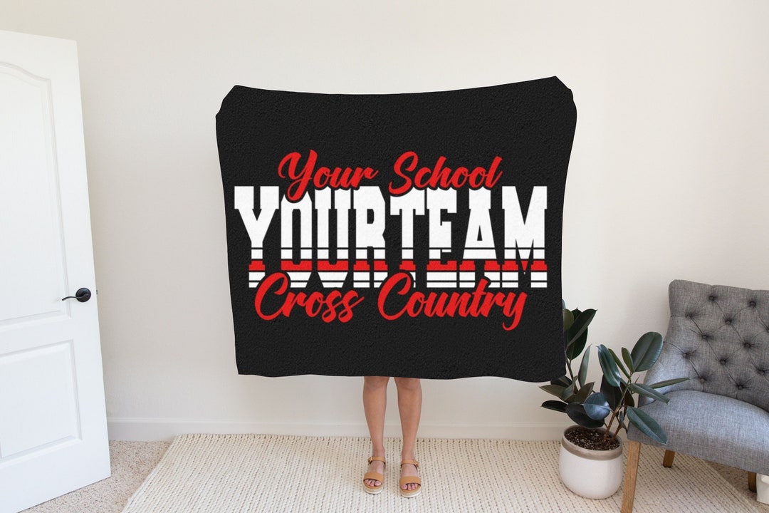 Personalized Cross Country Blanket, Cross Country Blanket, Cross ...