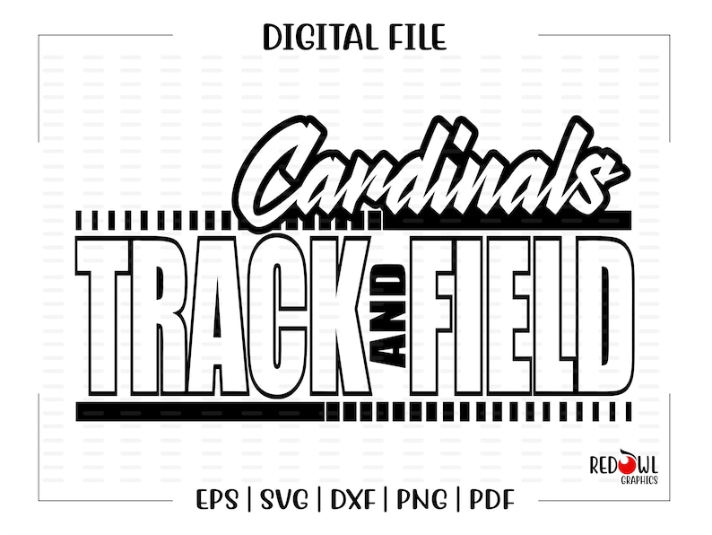 Track Svg Cardinal Track Svg Cardinal Cardinals Track - Etsy