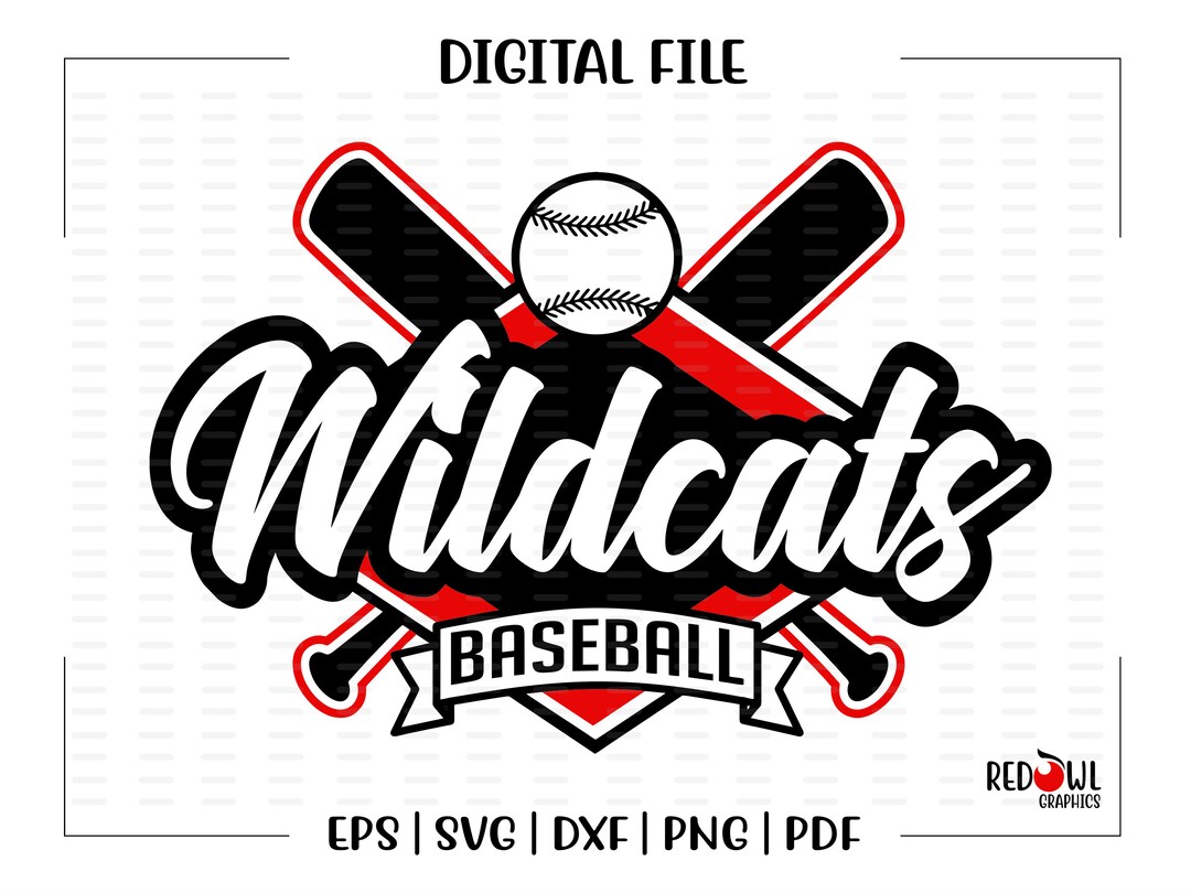 Baseball Svg, Wildcat Baseball Svg, Wildcat, Wildcats, Baseball, Svg ...