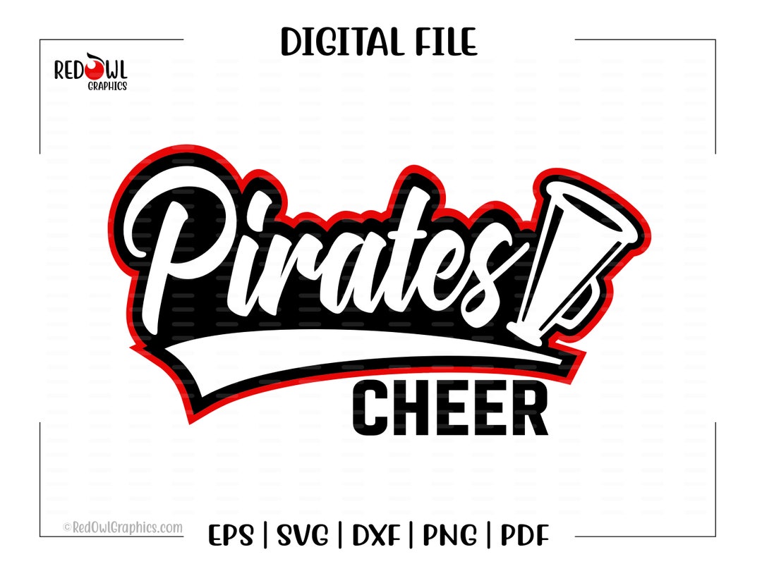 Cheerleader Svg, Cheer Svg, Pirate, Pirates, Cheer, Cheerleading ...