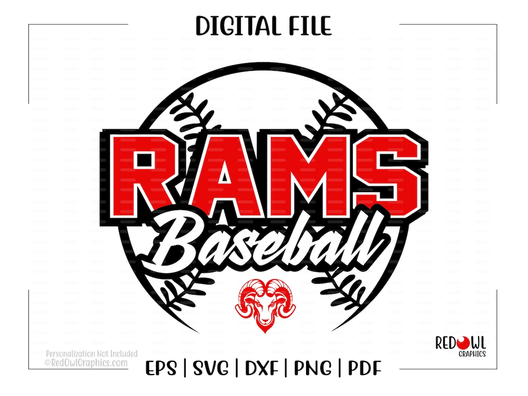Rams Baseball Svg, Baseball Svg, Rams, Ram, Baseball, Vector, Clipart ...