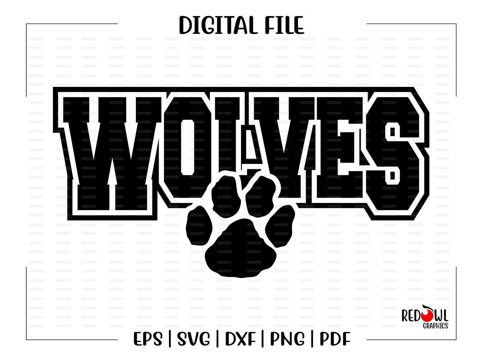 Wolves Svg Wolves Wolf Mascot School Svg Dxf Eps Png - Etsy