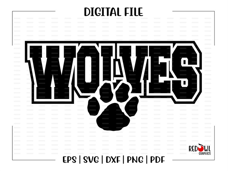 Wolves Svg, Wolves, Wolf, Mascot, School, Svg, Dxf, Eps, Png, Pdf ...