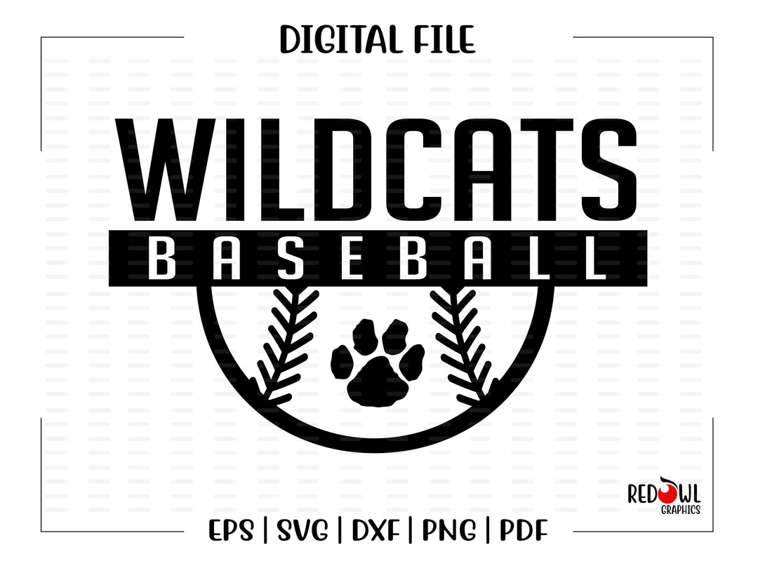 Baseball Svg, Wildcat Baseball Svg, Wildcat, Wildcats, Baseball, Svg ...