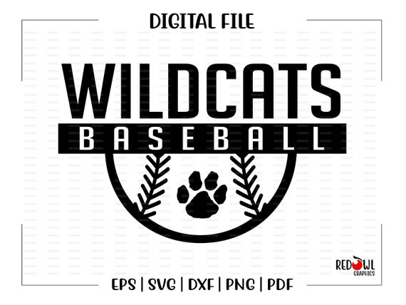 Baseball Svg Wildcat Baseball Svg Wildcat Wildcats - Etsy