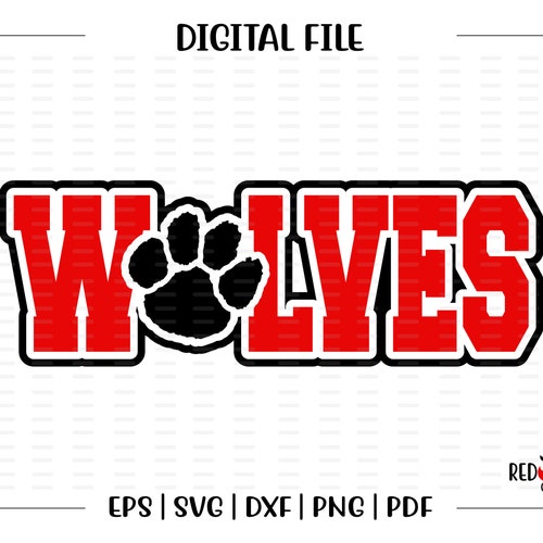 Wolves Svg Wolves Wolf Mascot School Svg Dxf Eps Png - Etsy