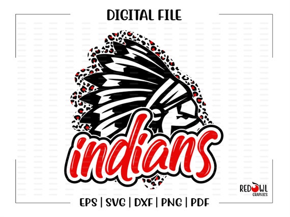 Indian Svg Indians Svg Indian Indians Clipart Mascot - Etsy
