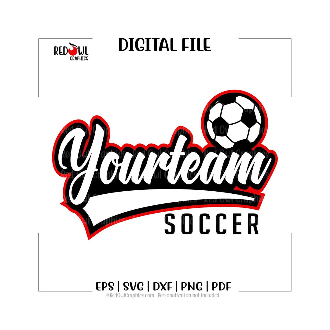 Custom, Personalized, Soccer Svg, Soccer, School, Team, Mascot, Svg ...