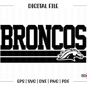 Bronco Svg, Broncos Svg, Bronco, Broncos, Clipart, Design, Mascot, Svg ...