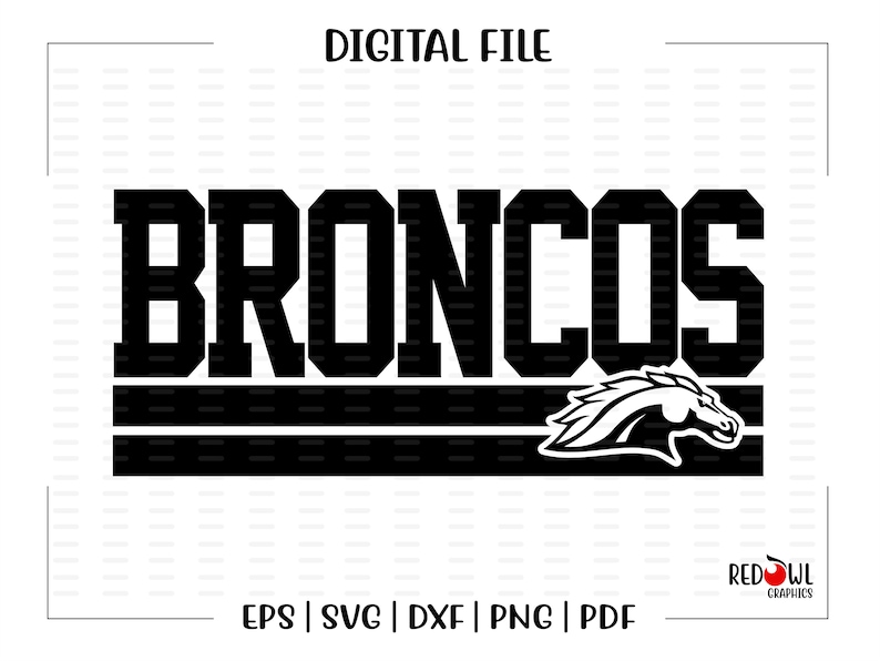 Bronco Svg Broncos Svg Bronco Broncos Clipart Design - Etsy