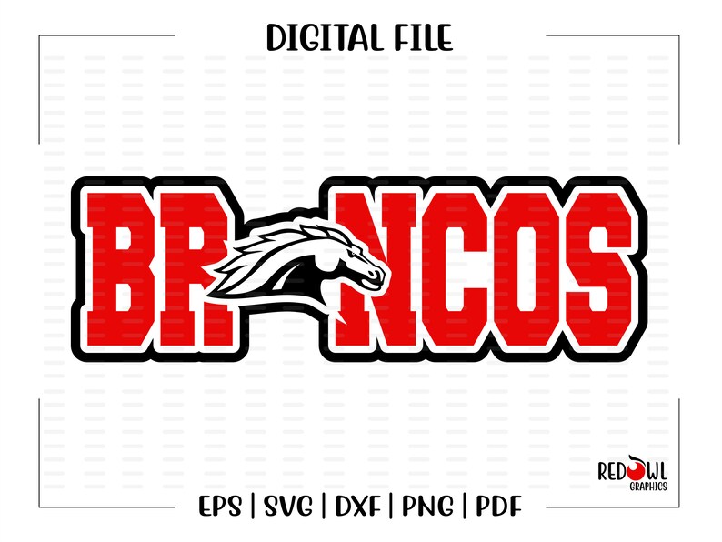 Bronco Svg Broncos Svg Bronco Broncos Clipart Design - Etsy