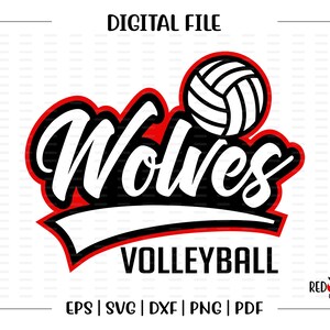 Wolves Volleyball Svg, Volleyball Svg, Wolves, Wolf, Volleyball, Svg ...