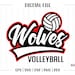 Wolves Volleyball Svg, Volleyball Svg, Wolves, Wolf, Volleyball, Svg ...