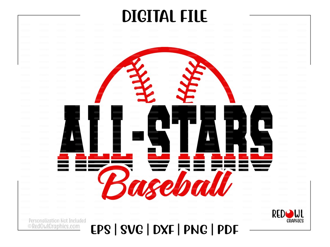 All Star Svg, All-star Svg, Baseball Svg, Baseball, All Stars, Allstar ...