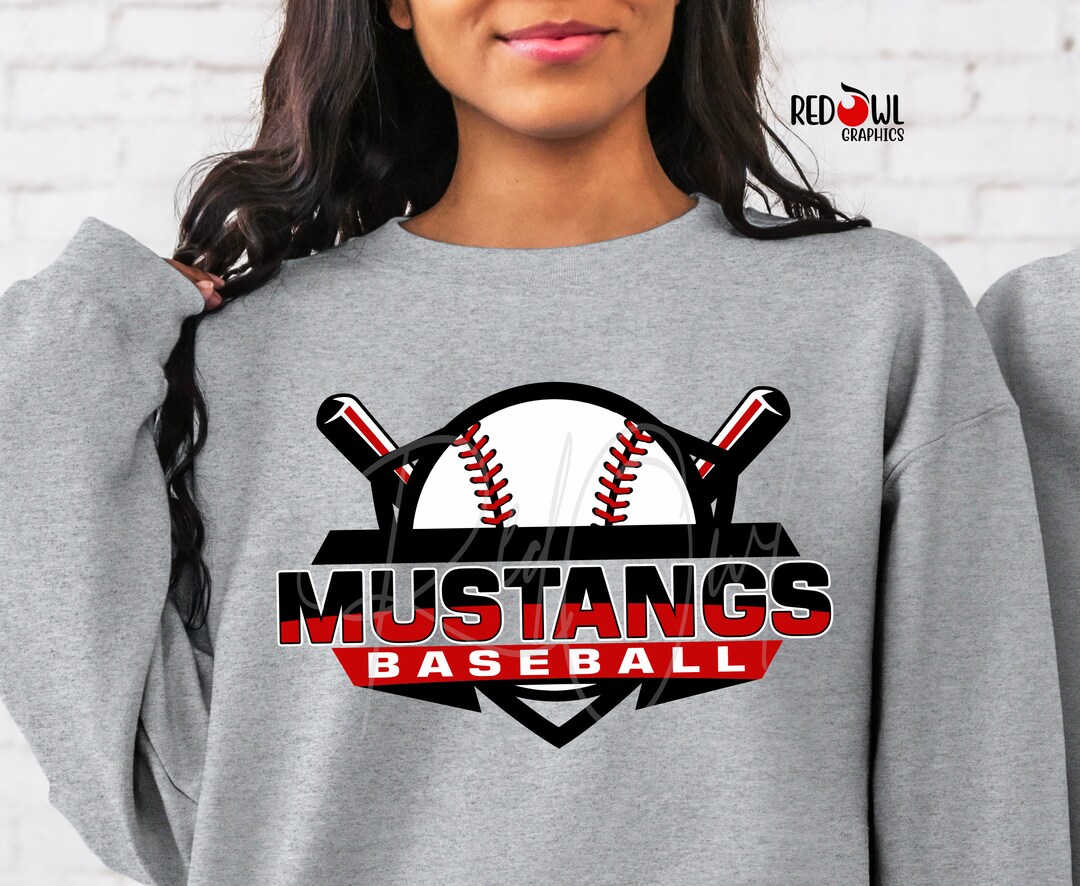 Mustang Baseball Shirt, Mustangs Shirt, Mustangs, Baseball, T-shirt ...