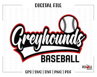 Greyhounds Baseball Svg - Etsy