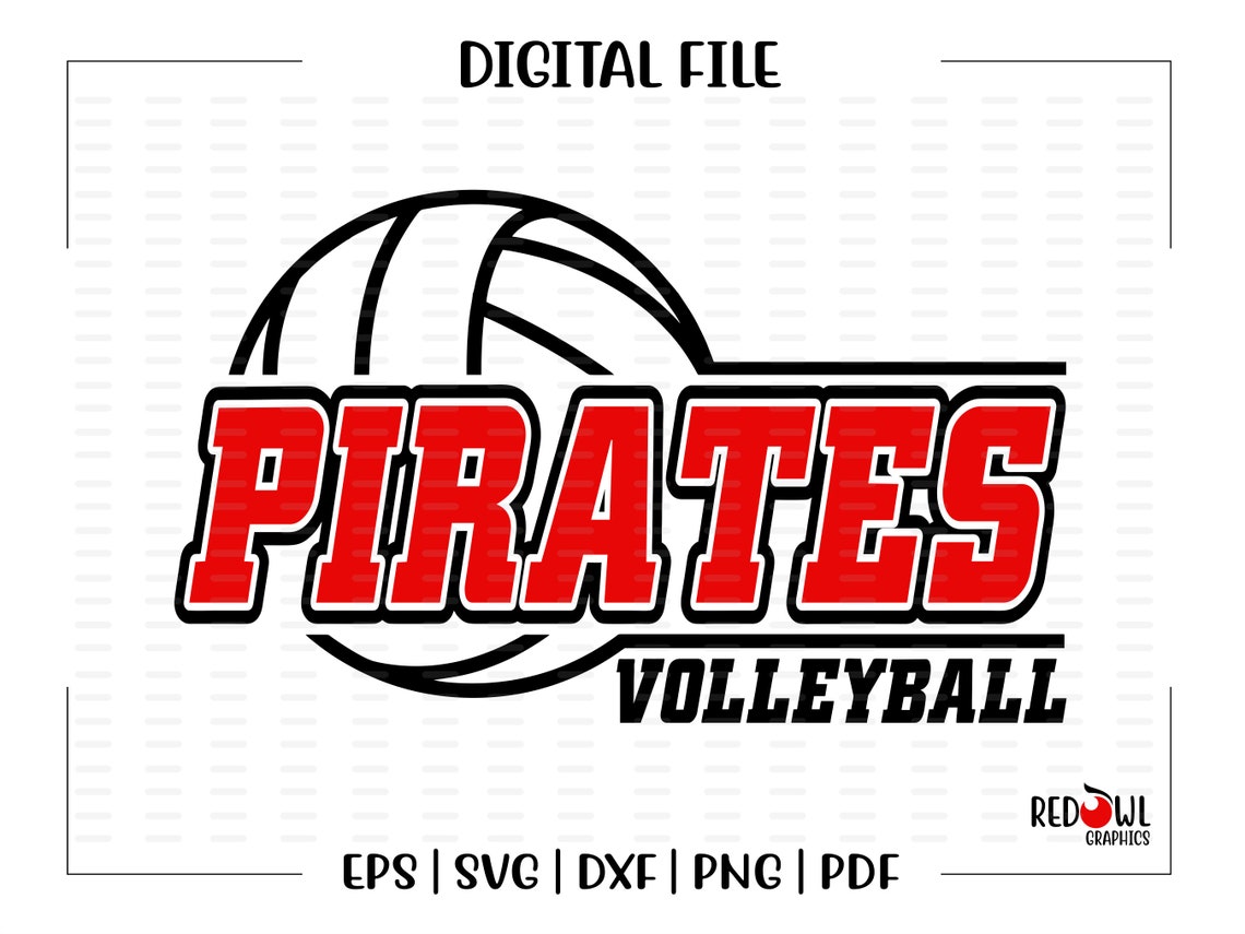 Volleyball Svg, Pirate Volleyball Svg, Pirate, Pirates, Volleyball, Svg ...