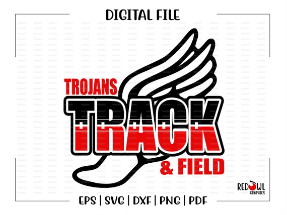 Track Svg Trojan Track Svg Trojan Trojans Track Field | Etsy