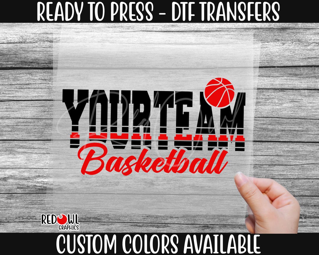 Ready to Press, Basketball Transfer, Custom DTF Transfer, Heat Transfer ...