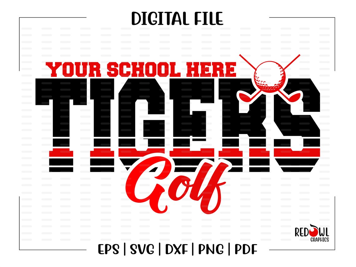 Golf Svg Tiger Golf Svg Tiger Tigers Golf Svg Dxf Eps | Etsy
