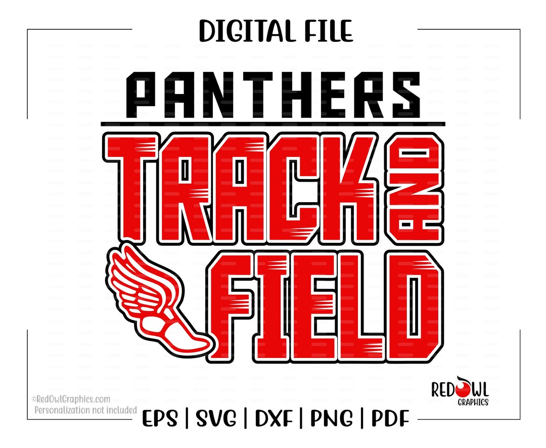 Track Svg, Panther Track Svg, Panther, Panthers, Track, Field, Svg, Dxf ...