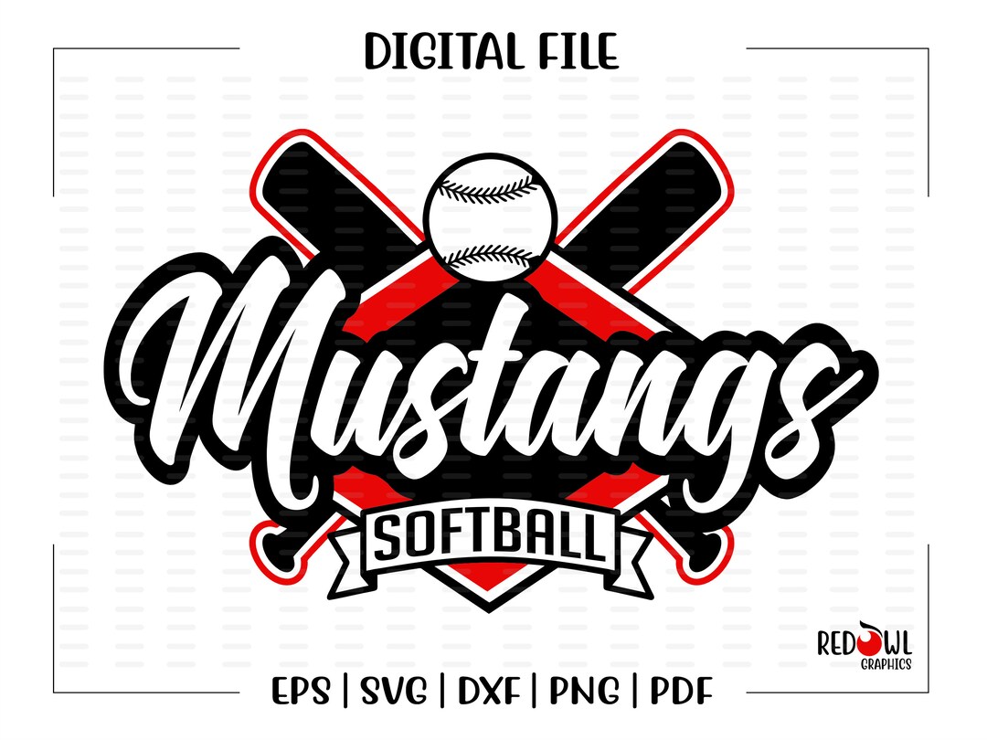 Softball Svg, Mustang Softball Svg, Mustang, Mustangs, Lady, Softball ...