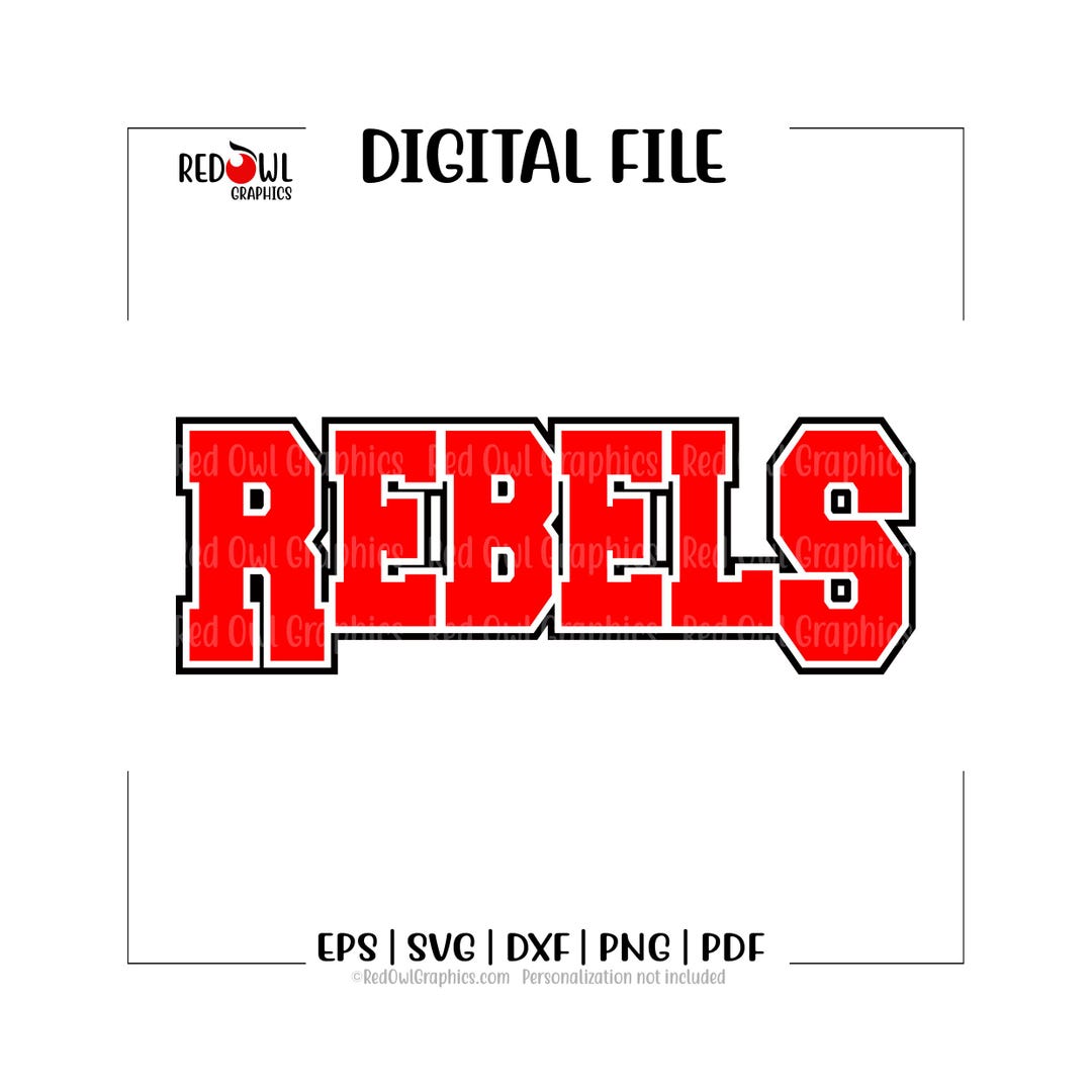 Rebel Svg, Rebels Svg, Rebel, Rebels, Clipart, Team, Mascot, School ...