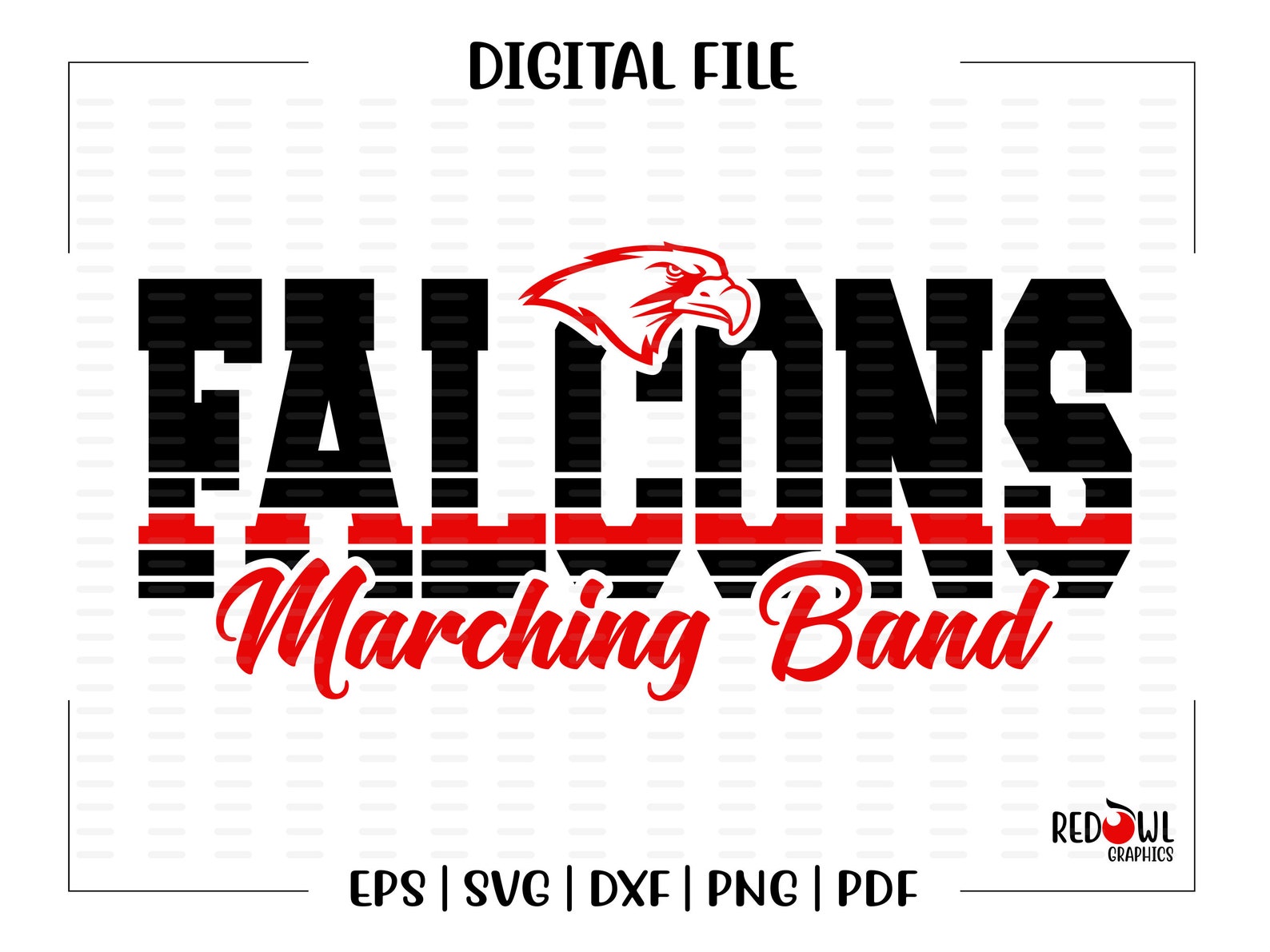 Falcon Band Svg, Band Svg, Falcon, Falcons, Marching Band, Marching ...